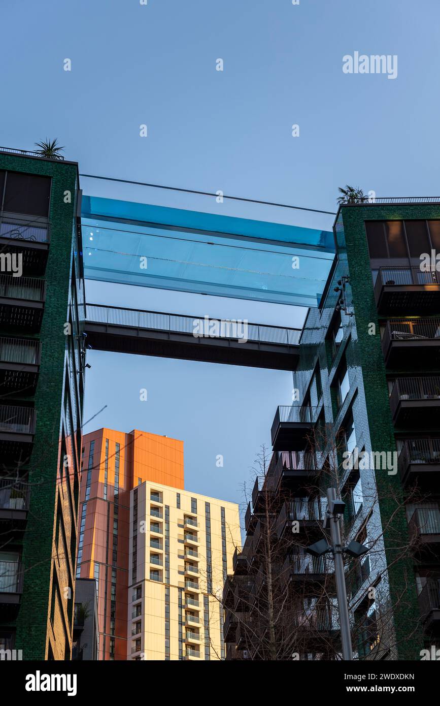 Sky Pool, a suspended swimming pool in Embassy Gardens, a residential ...