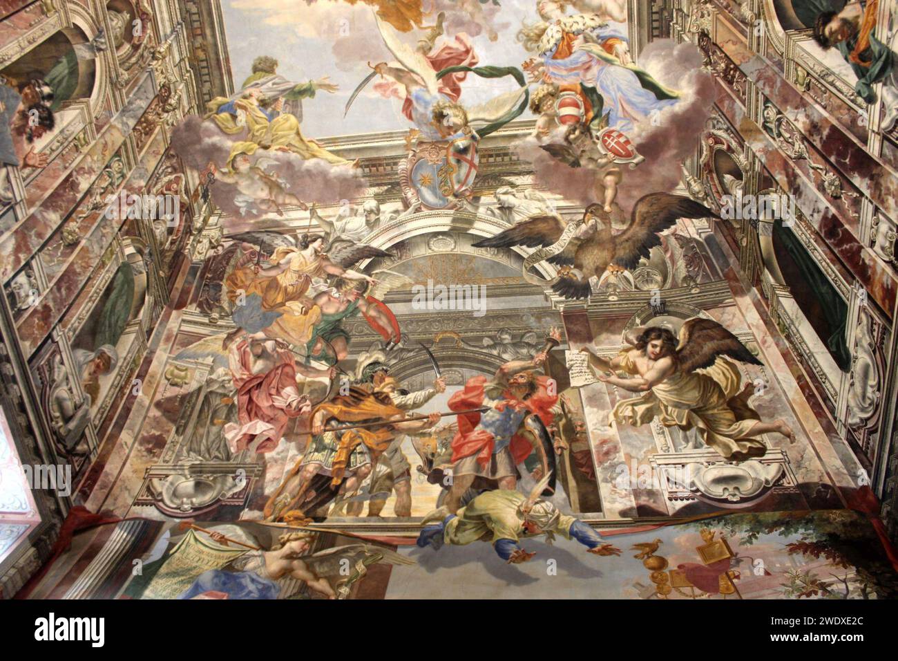 Abraham Godijn and Isaac Godijn - Fresco in the Hall of Honor in the ...