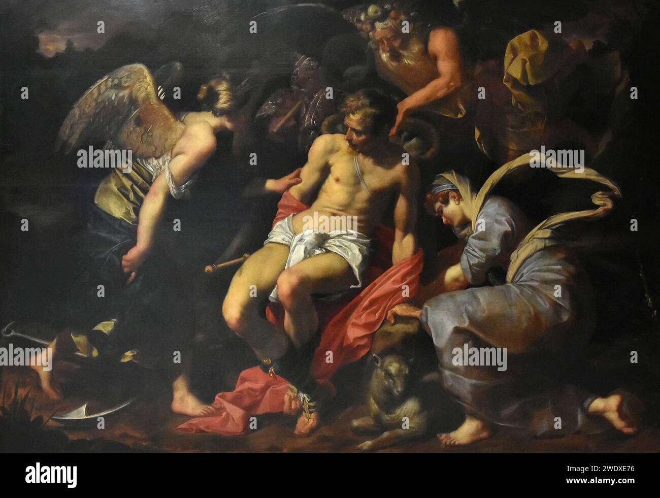 Abraham Janssens (ca.1573–1632) De mens belast door de tijd wordt ...