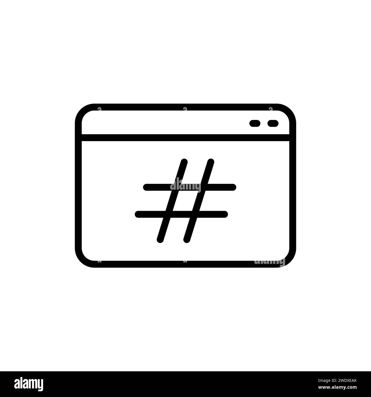 Hashtag outline hi-res stock photography and images - Alamy