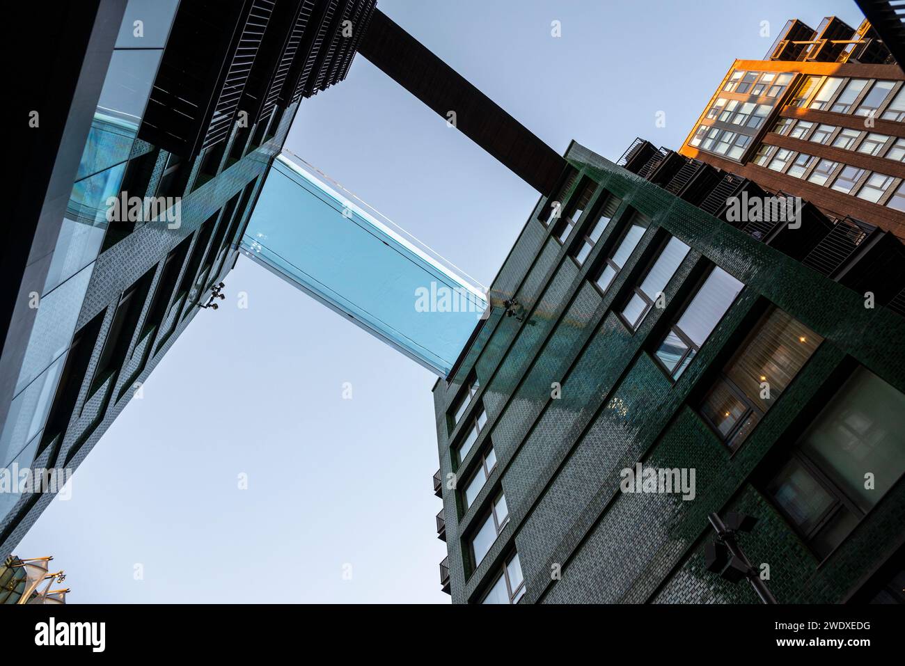 Sky Pool, a suspended swimming pool in Embassy Gardens, a residential ...