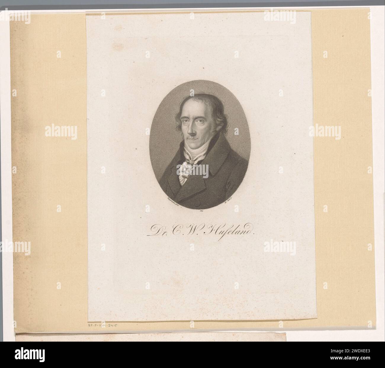 Portrait van Christoph Wilhelm von Hufeland, Johann Friedrich Bolt ...