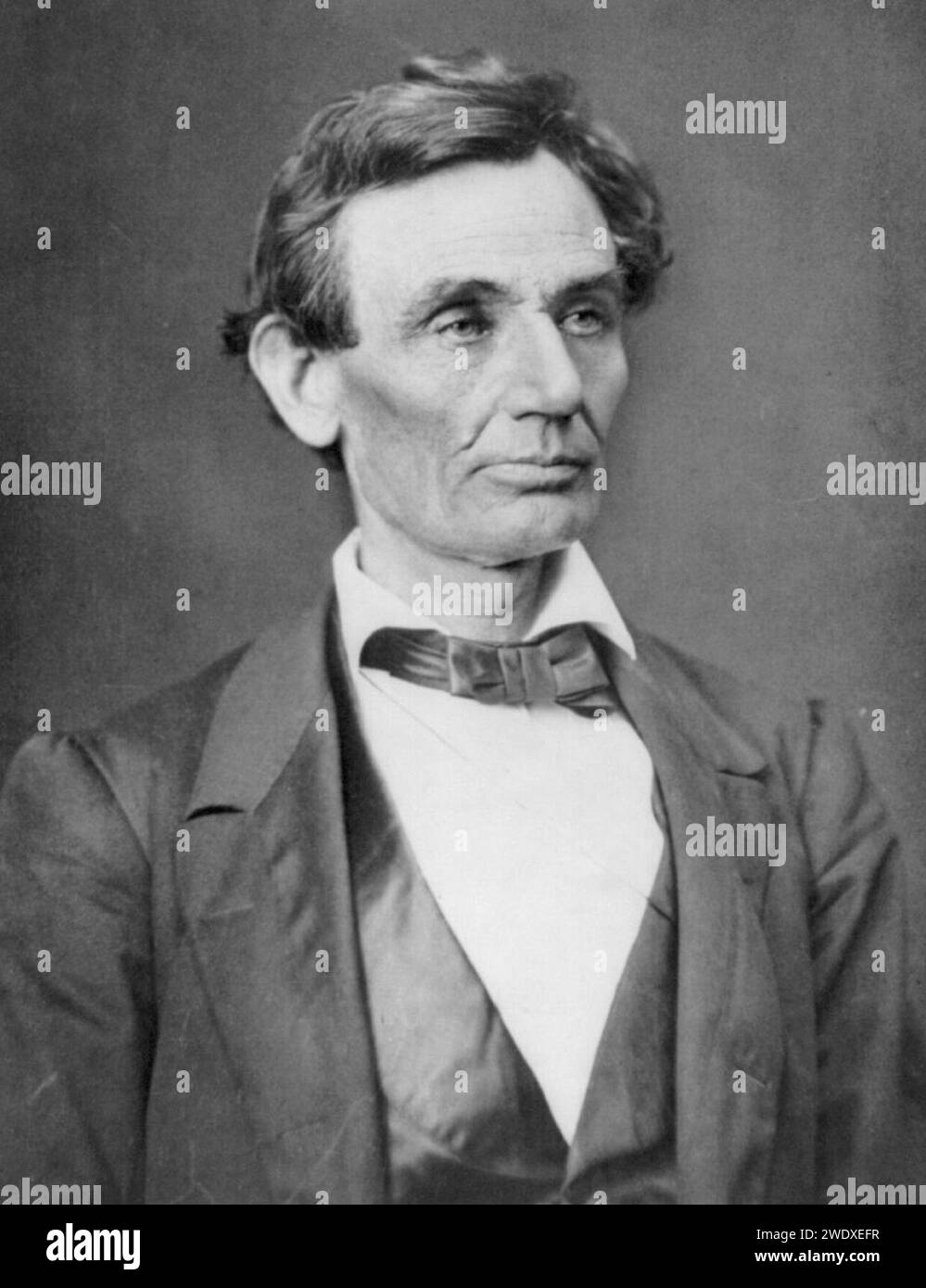 Abraham Lincoln, presidential candidate, head-and-shoulders portrait ...