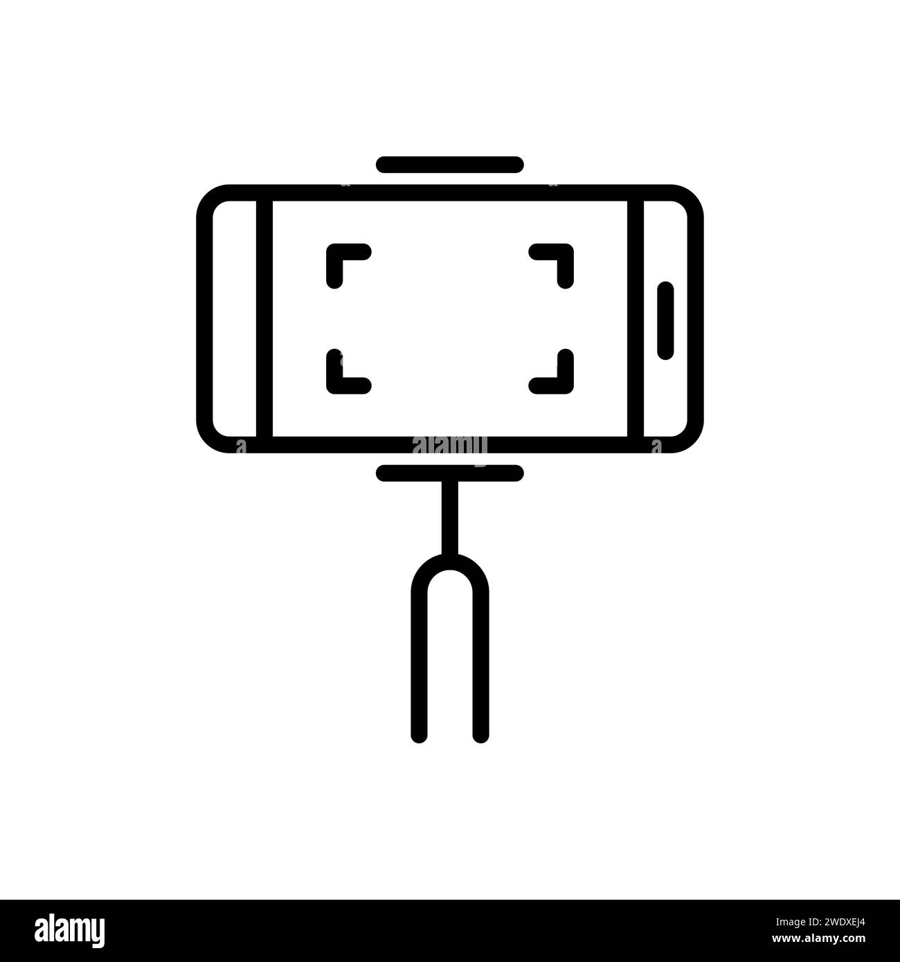 Selfie camera icon outline Stock Vector Images - Alamy