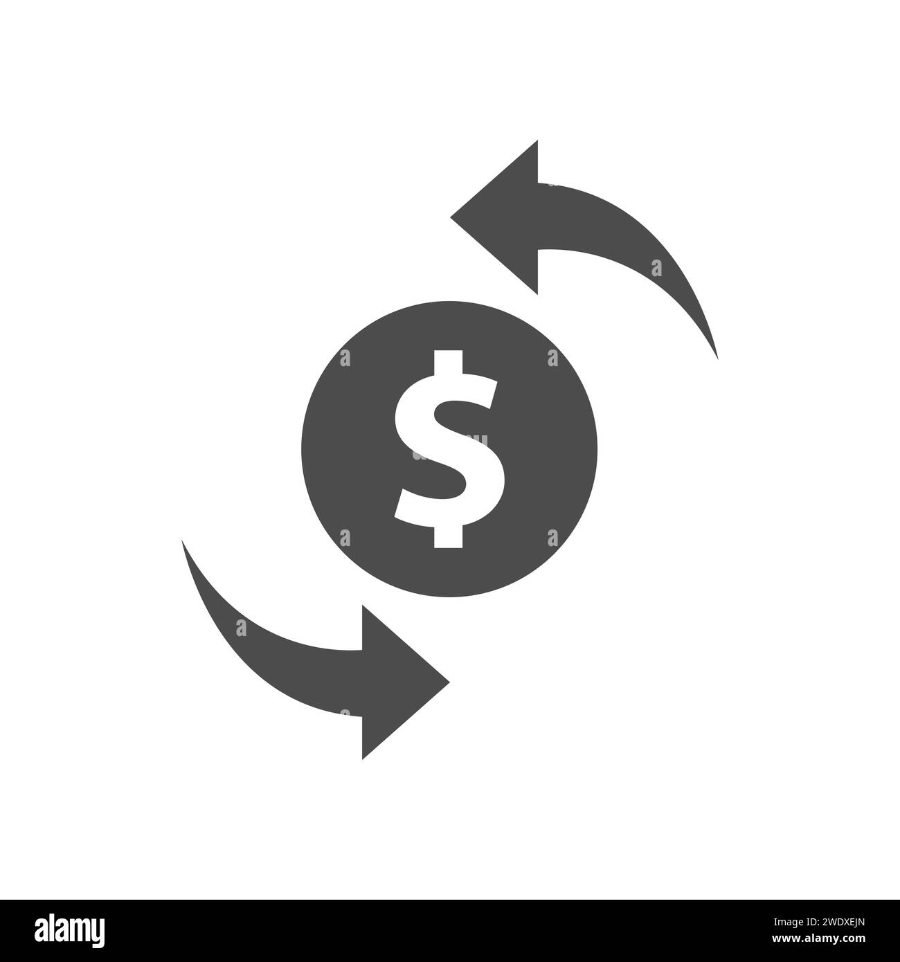 Dollar Turnover glyph vector icon Stock Vector Image & Art - Alamy