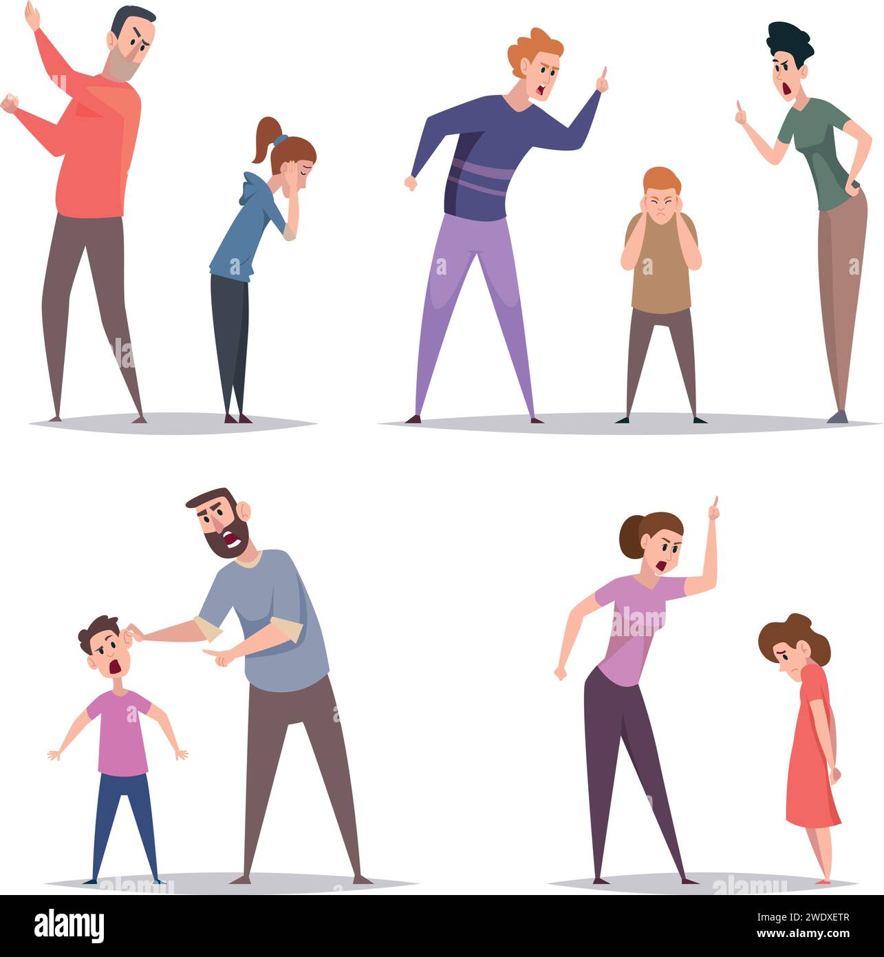 Father scream Stock Vector Images - Alamy