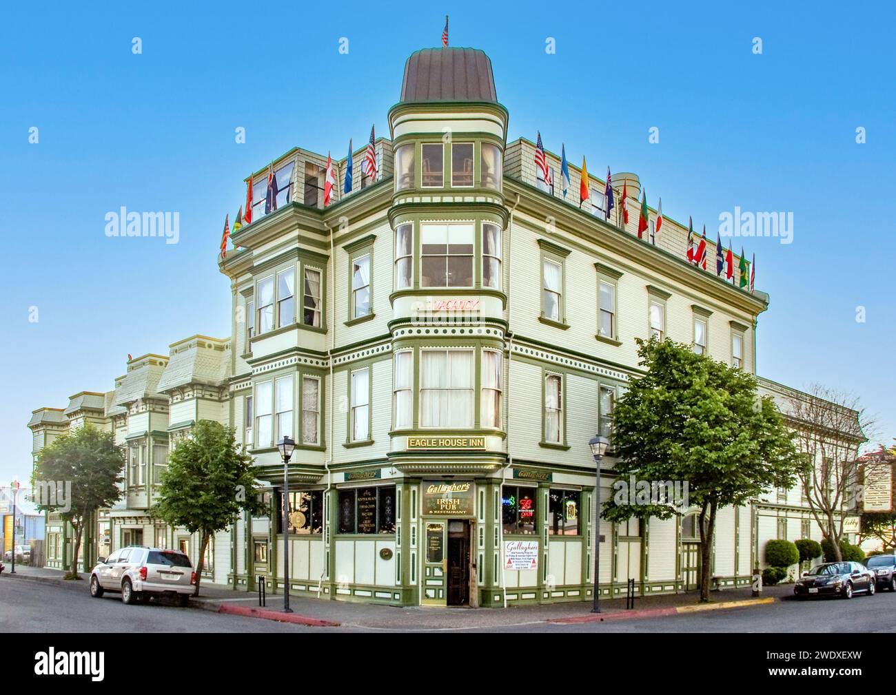 Eureka, USA - July 7, 2008: view to historic eagle house in Eureka in ...
