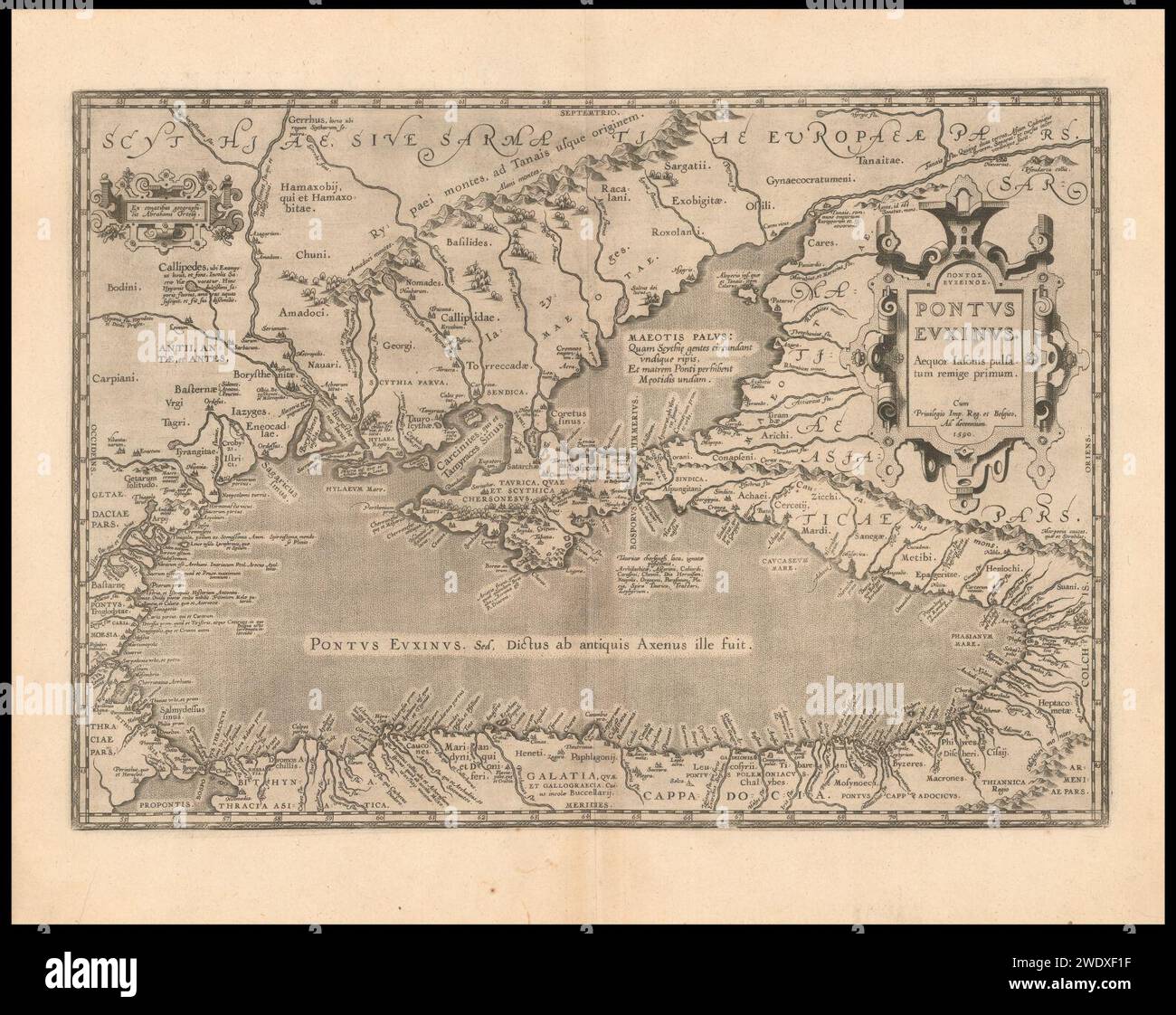 Abraham Ortelius, Pontus Euxinus (FL36011204 2730194 Stock Photo - Alamy