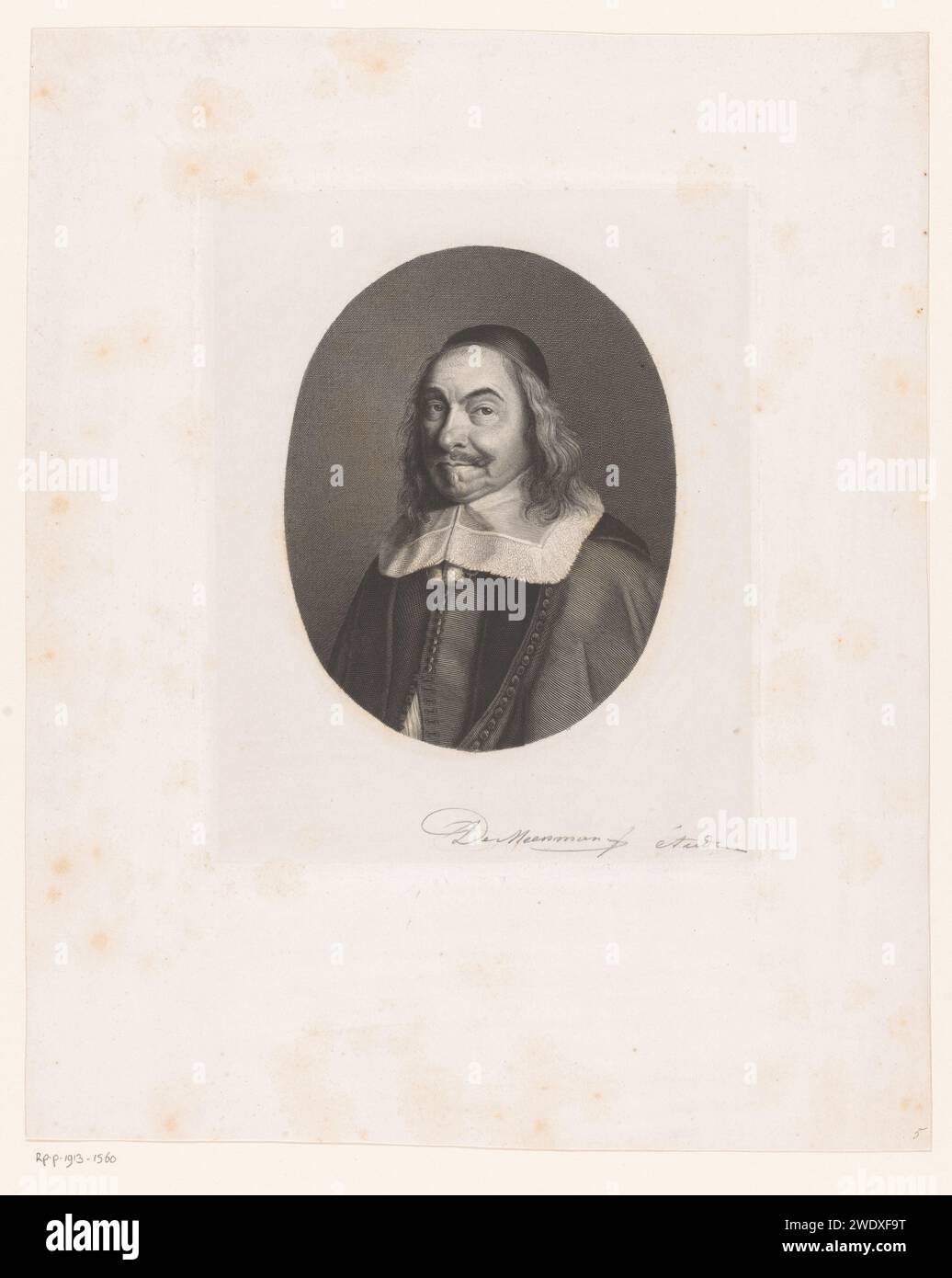 Portrait of an unknown man, François de Meersman, 1840 - 1905 print ...