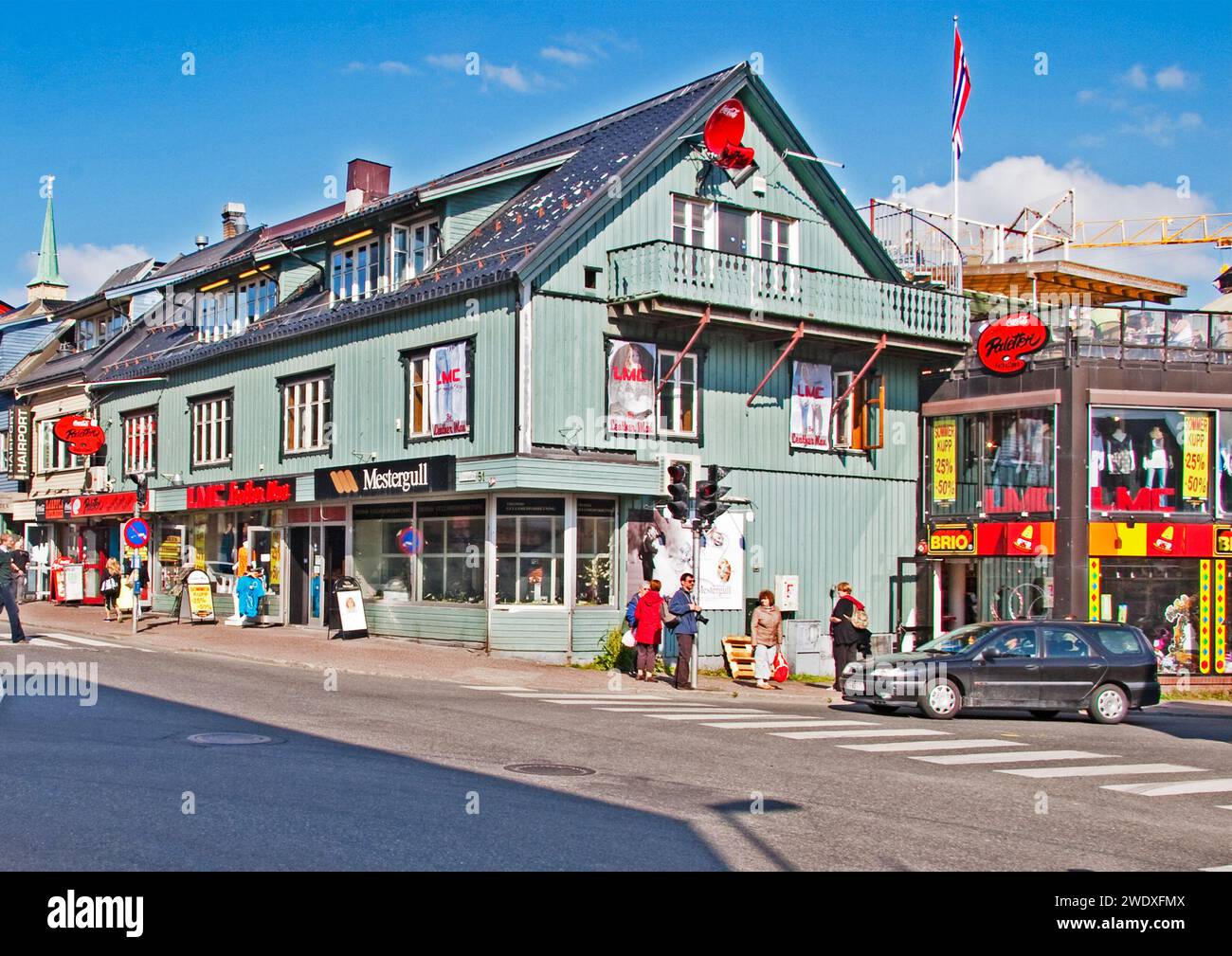 Tromso, Norway - July 8, 2009: tromsoya island - city of tromso with ...