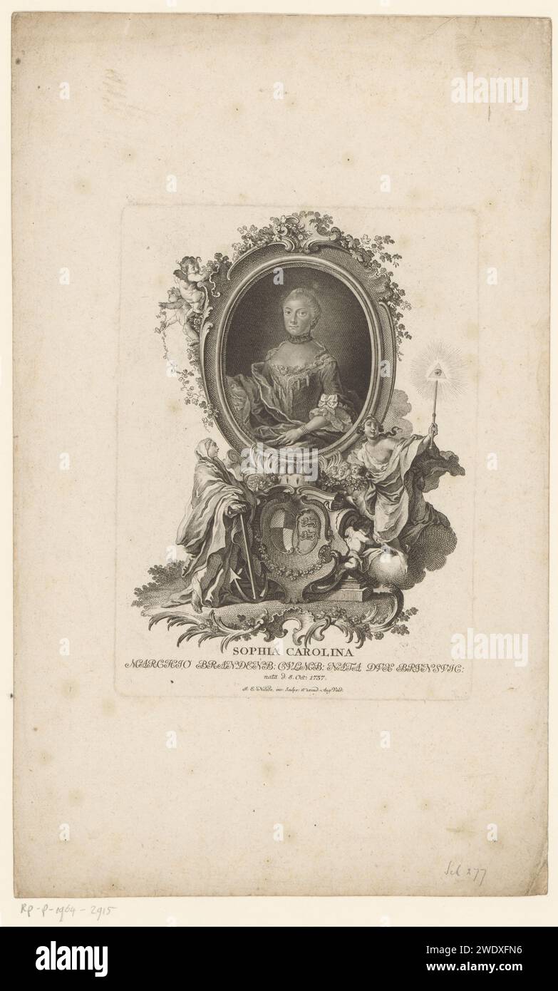 Portrait van Sophie Caroline Marie, Margravine of Brandenburg -Bayreuth ...