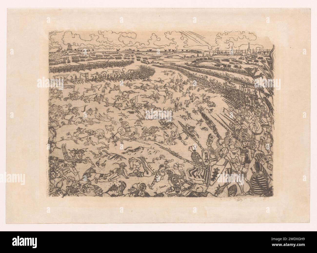 Battle Field of the Golden Spurs Battle at Kortrijk, James Ensor, 1895 ...