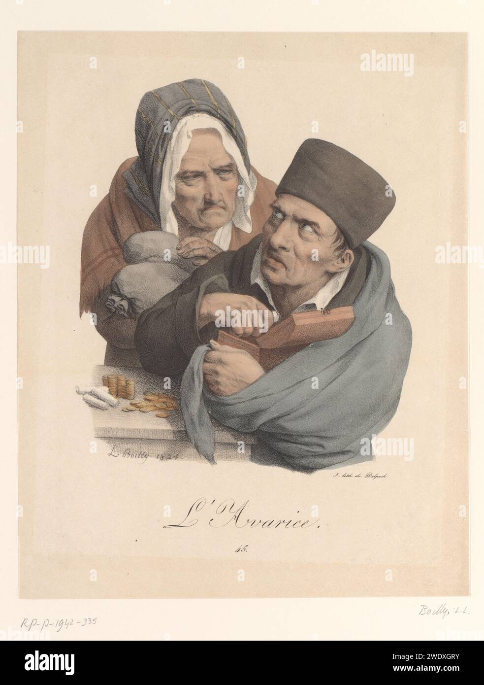 Greed, Louis-Léopold Boilly, 1824 print Paris paper Greed, Covetousness ...