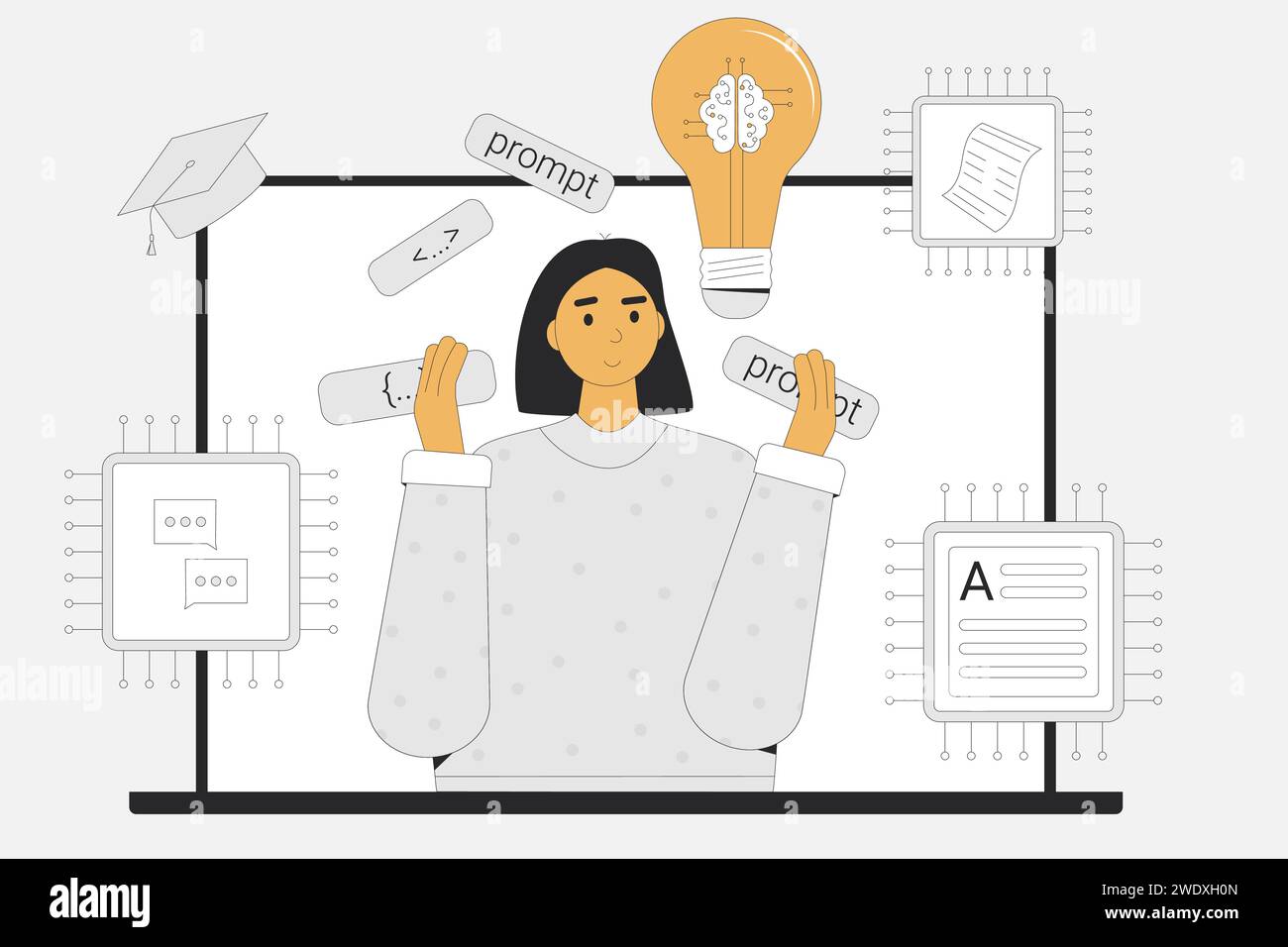 Generate ai vector vectors hi-res stock photography and images - Alamy