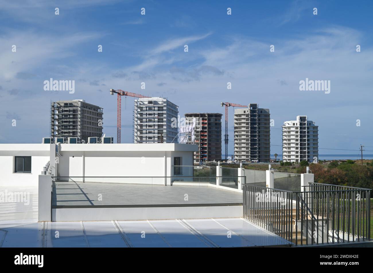 construction of a residential complex on the Mediterranean Sea Stock ...