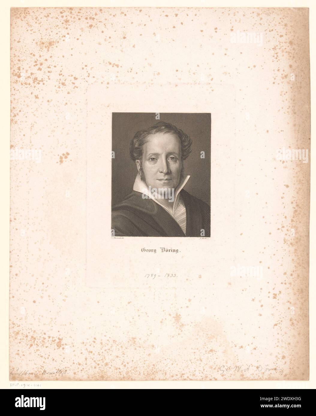 Porter Van Georg Döring, Karl Barth, After Conrad L'Allemand, 1831 ...