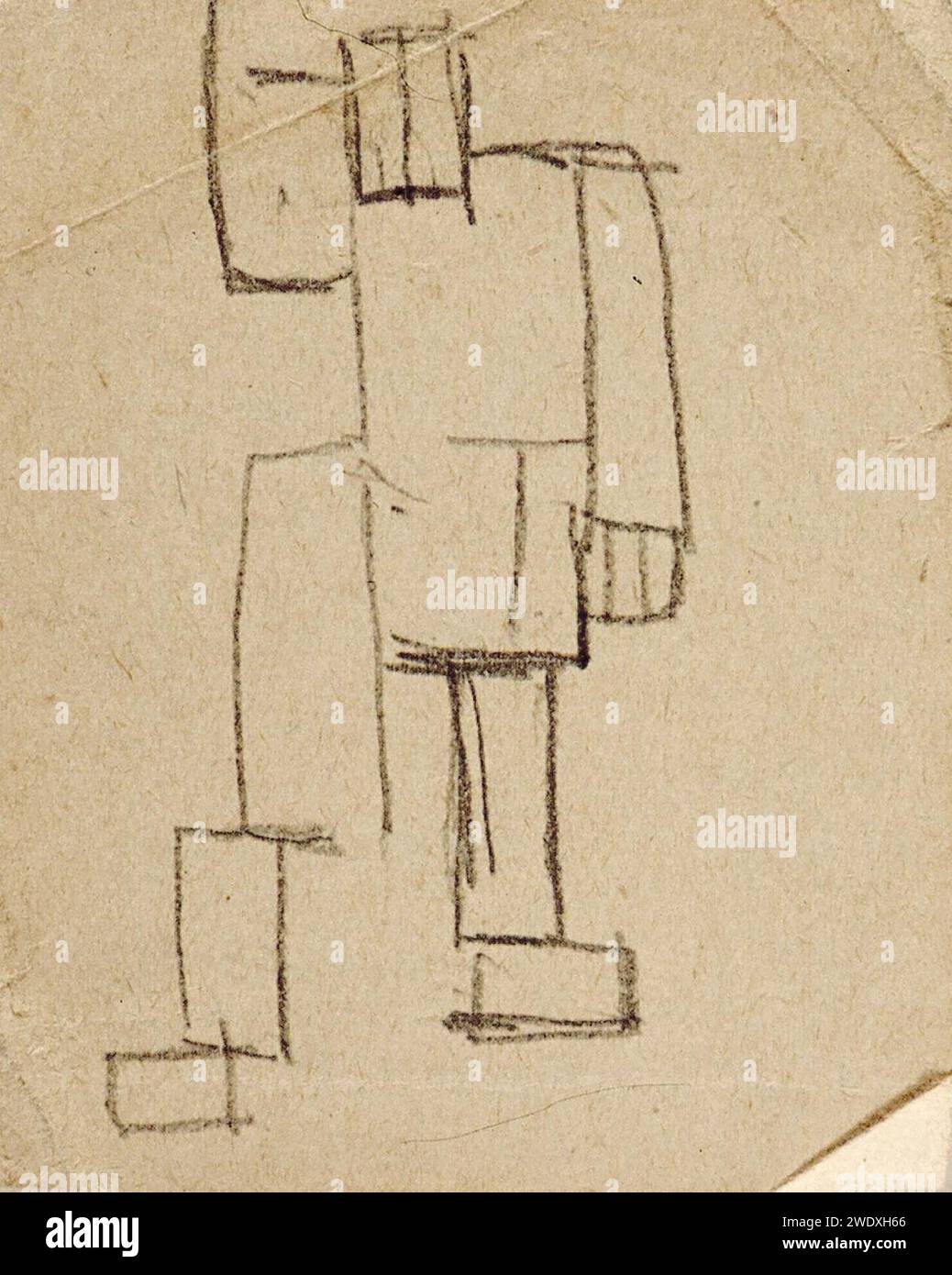 Abstract Porter by Theo van Doesburg Stock Photo - Alamy