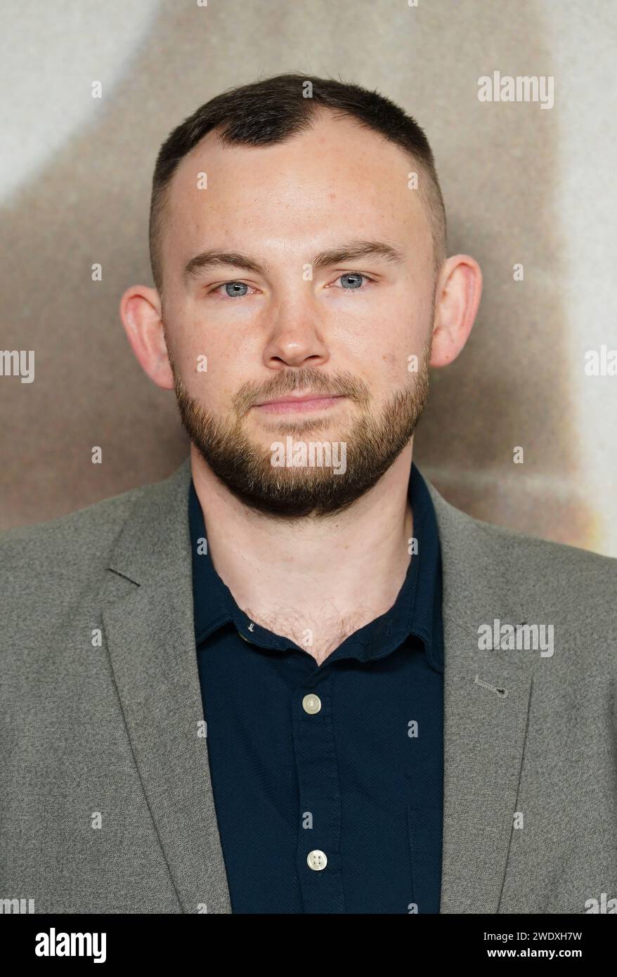 Kieran Geary attends the UK premiere of Masters of the Air at the ...