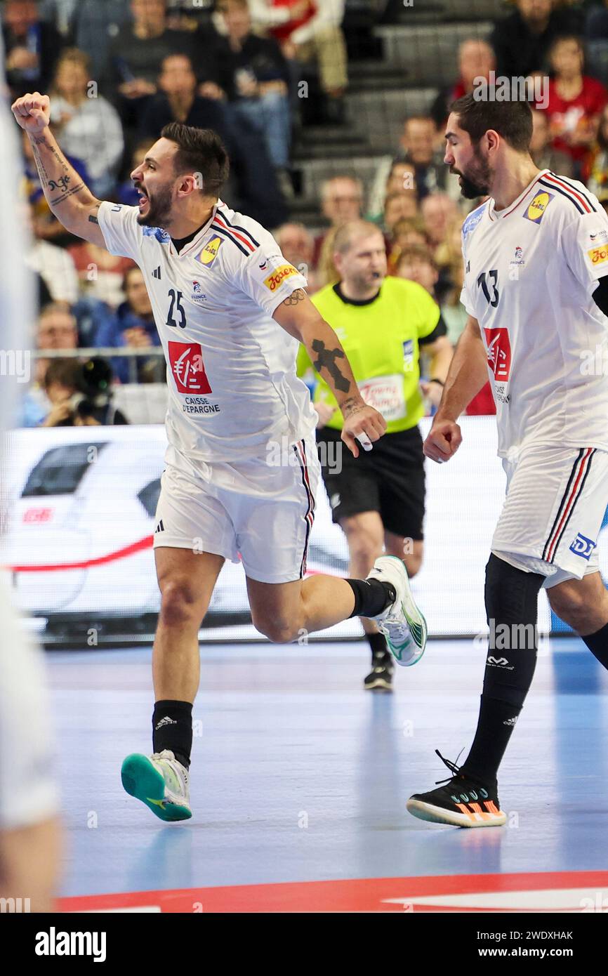 22.01.2024, Lanxess Arena, Koeln, GER, EHF Euro 2024, Men, Hauptrunde ...