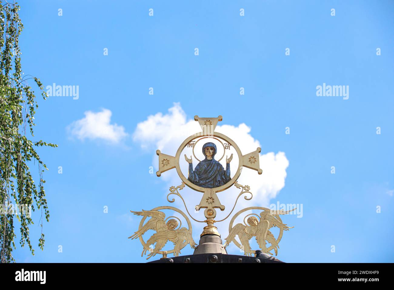 Icon of the protection of the virgin mary hi-res stock photography and ...