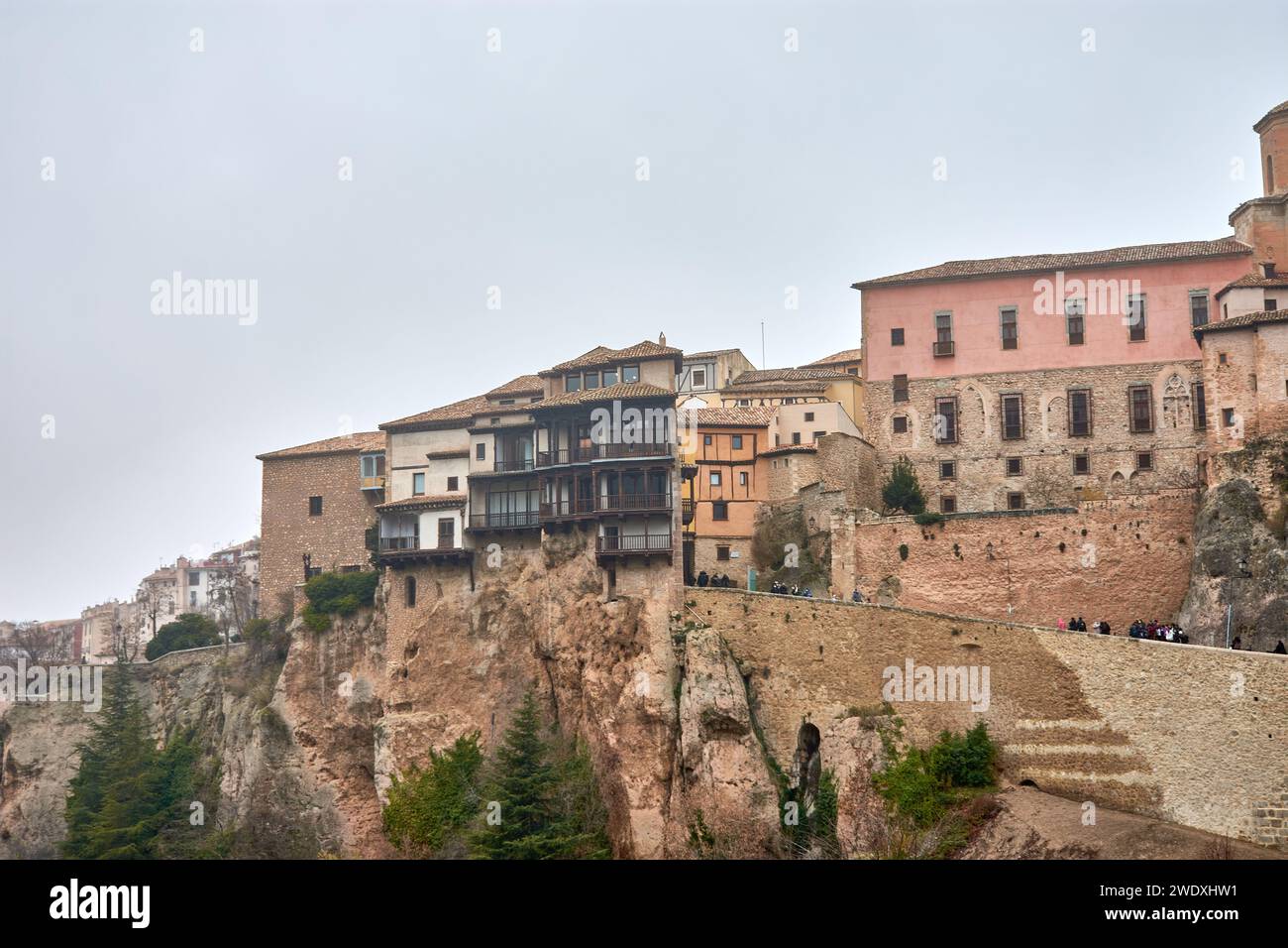 The beautiful balconies stand out for the beauty of the hanging houses ...