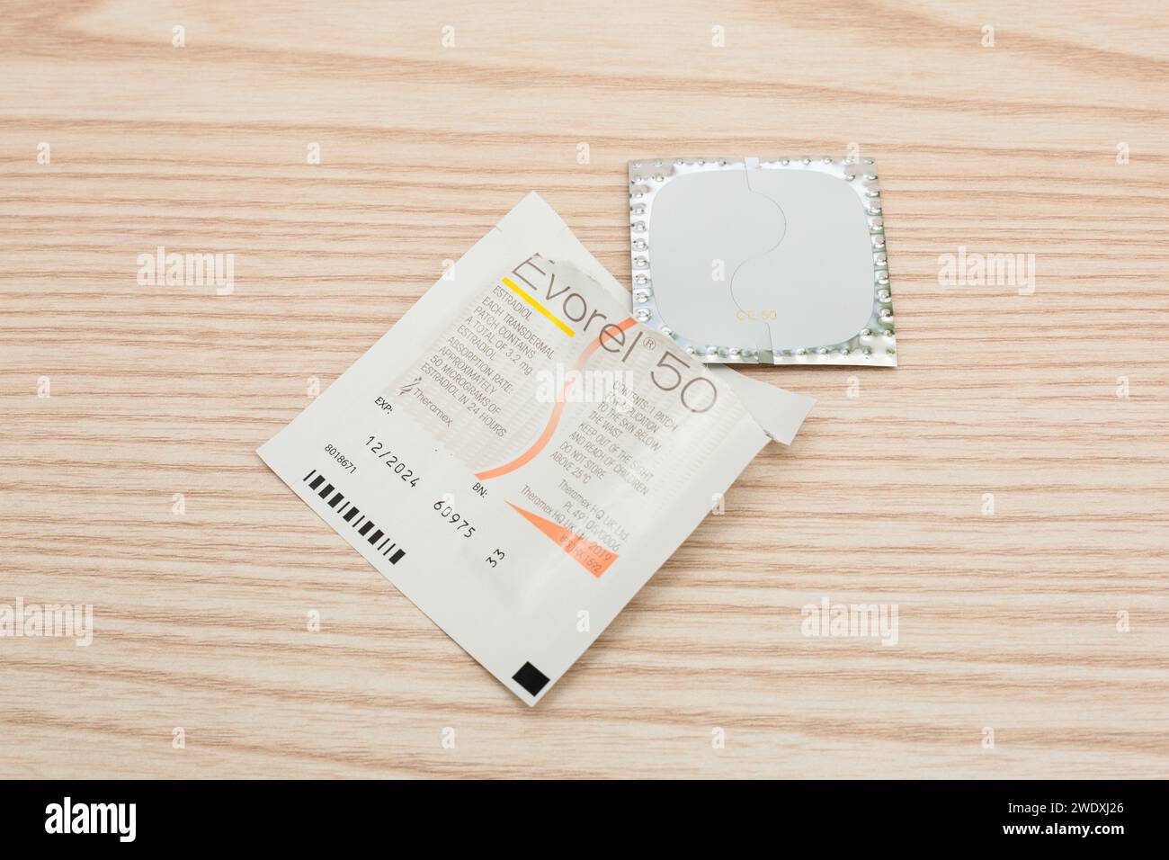 Hormone Replacement Therapy medication: Evorel 50 (estradiol Stock ...