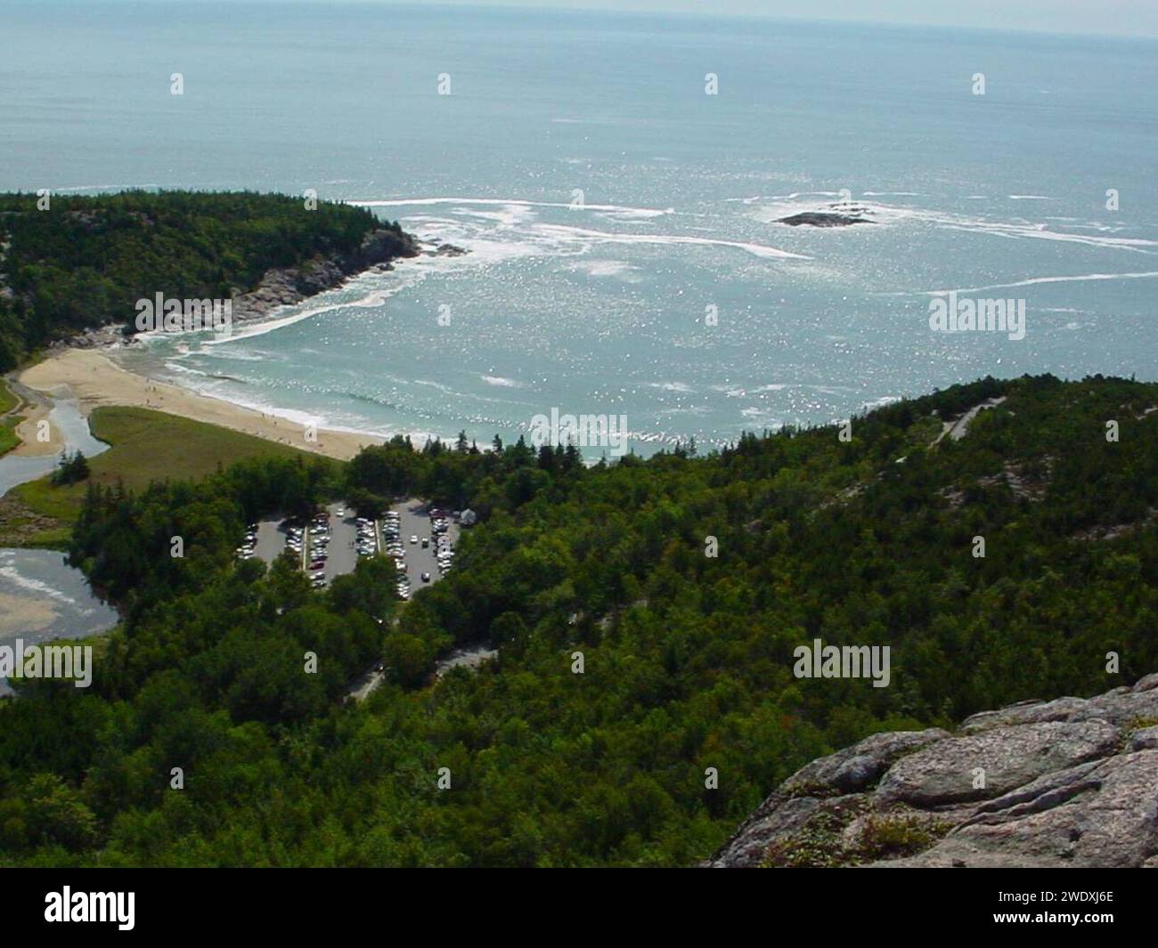 Acadia All American Road - Sand Beach Stock Photo - Alamy