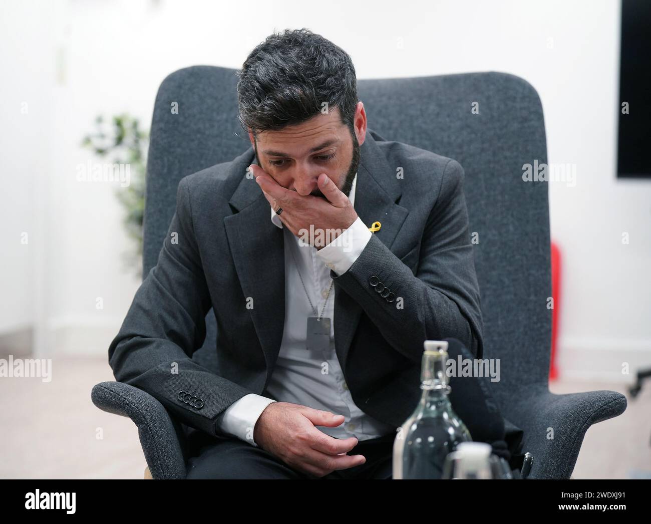 Family members of people taken hostage by Hamas in Israel on October 7 ...