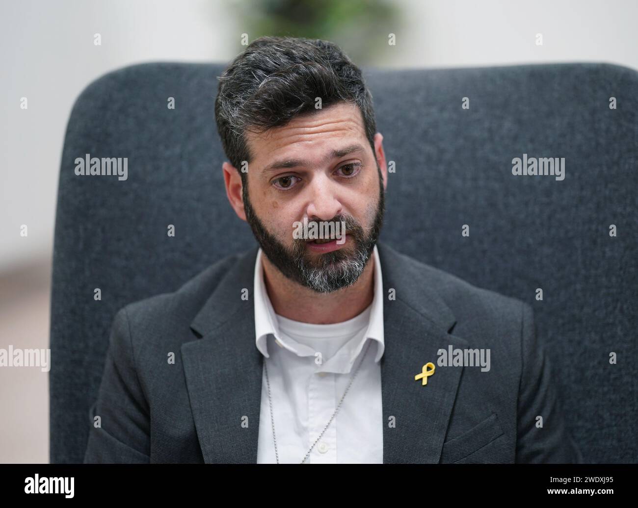 Family members of people taken hostage by Hamas in Israel on October 7 ...