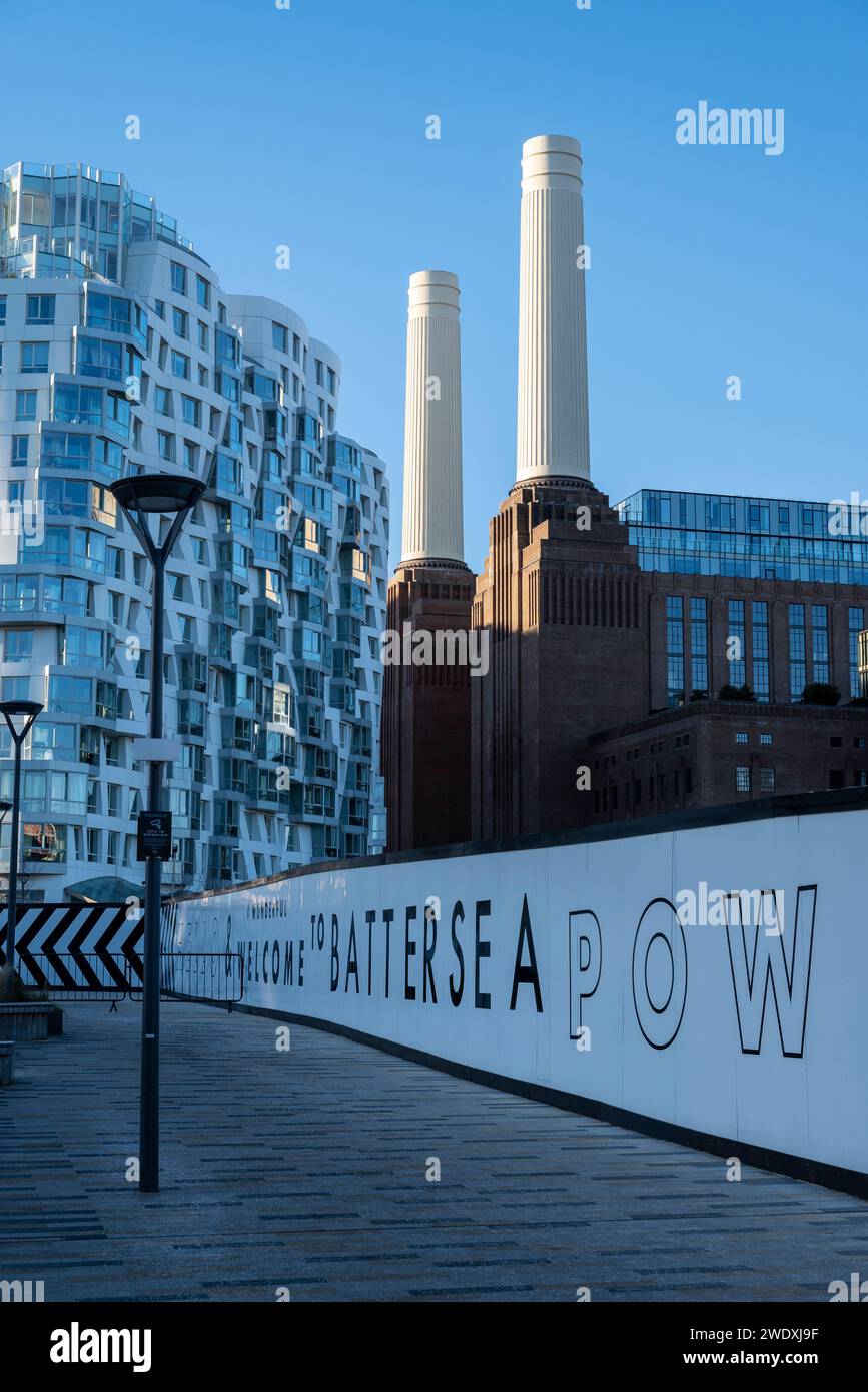 Battersea Power Station and Prospect Place residential apartments ...