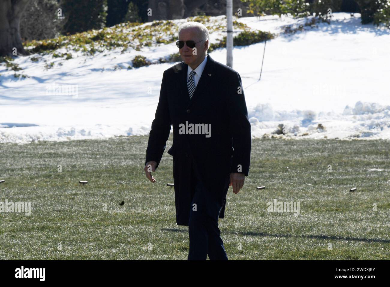 Washington, USA. 22nd Jan, 2024. US President Joe Biden arrives to ...