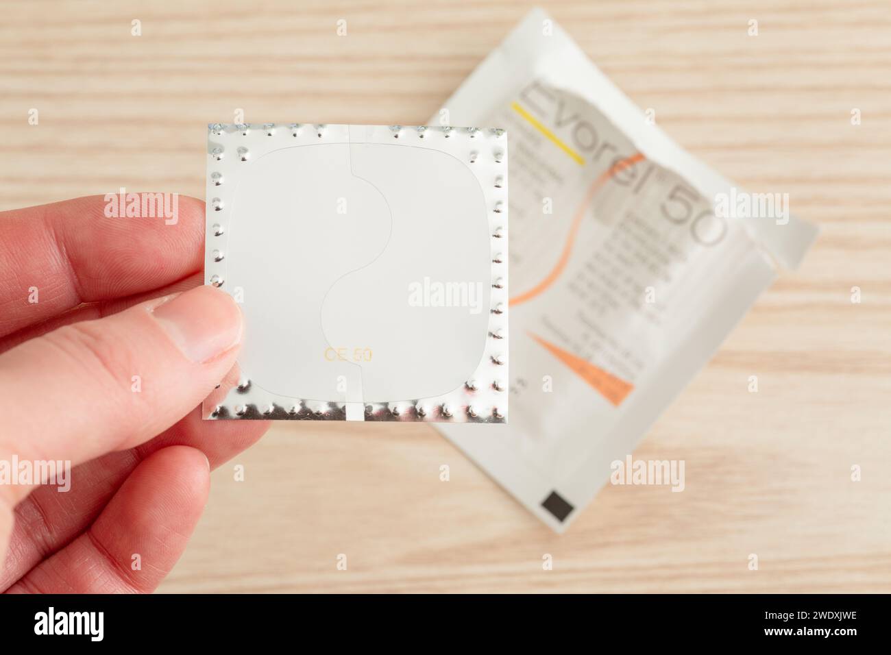 Hormone Replacement Therapy medication: Evorel 50 (estradiol Stock ...