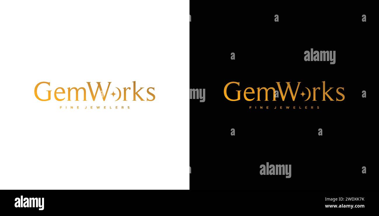 Gem logo design hi-res stock photography and images - Alamy