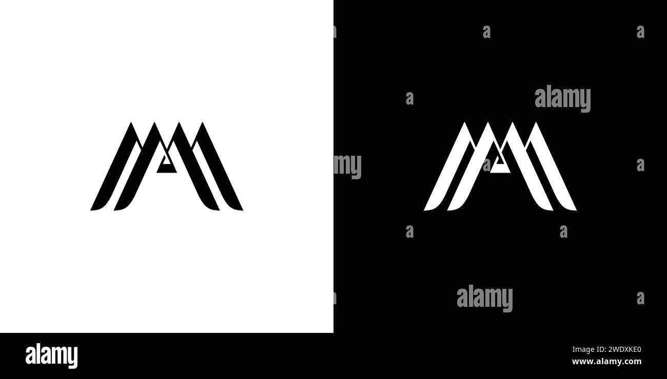 modern and unique MM logo design Stock Vector Image & Art - Alamy