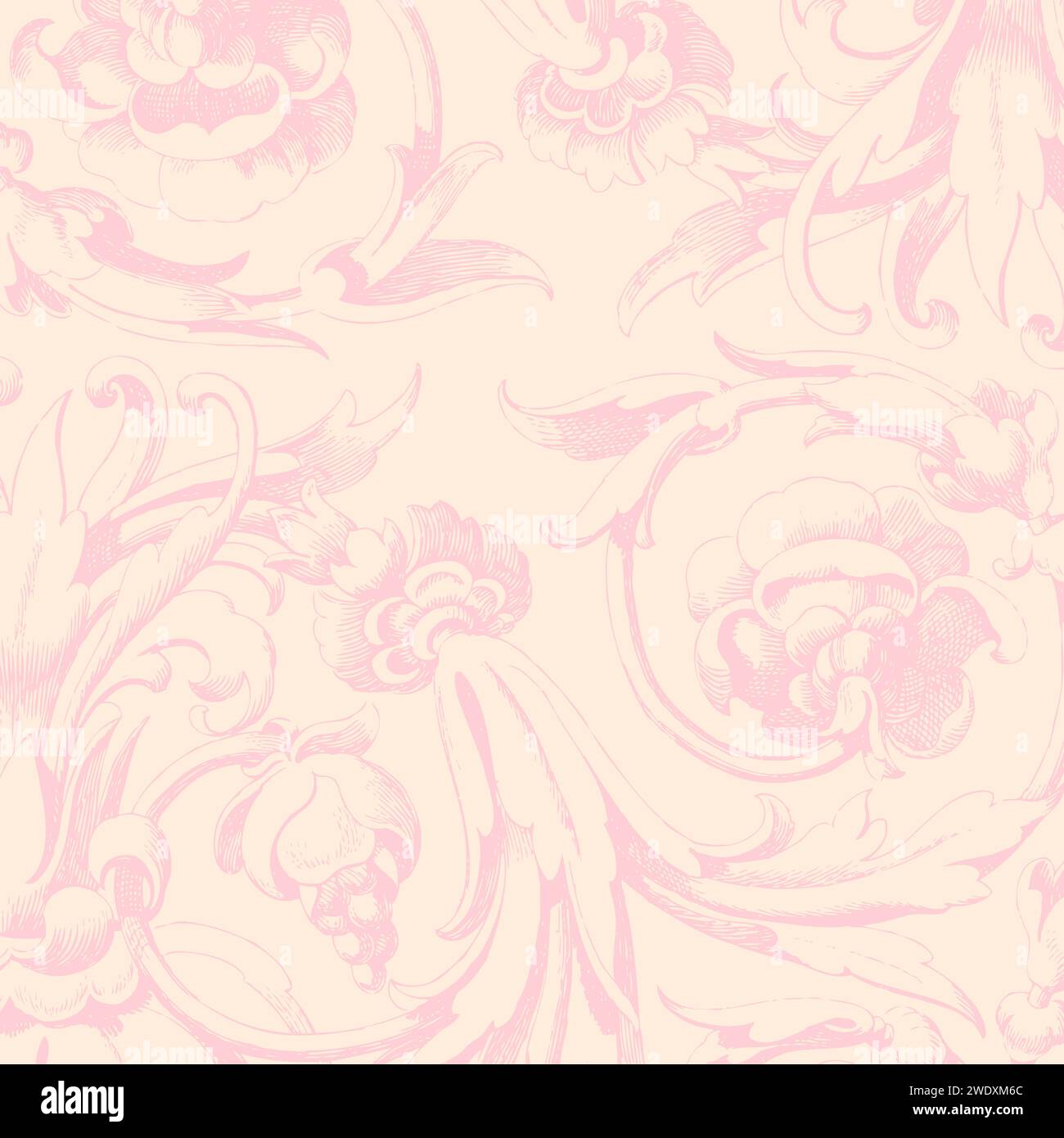 Historical floral pattern background design Stock Vector Image & Art ...