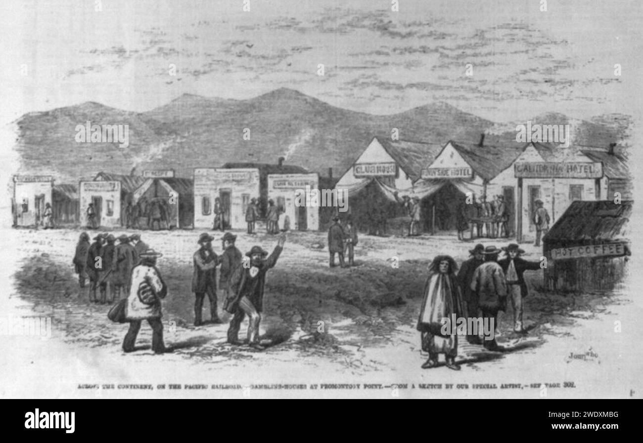 Promontory point railroad hi-res stock photography and images - Alamy