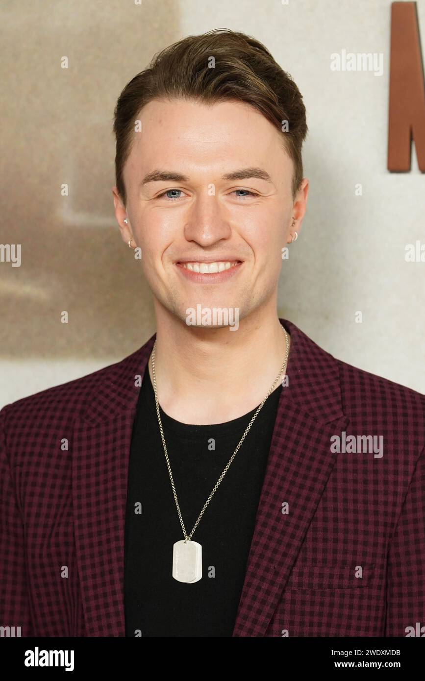 Luke Coughlan attends the UK premiere of Masters of the Air at the ...
