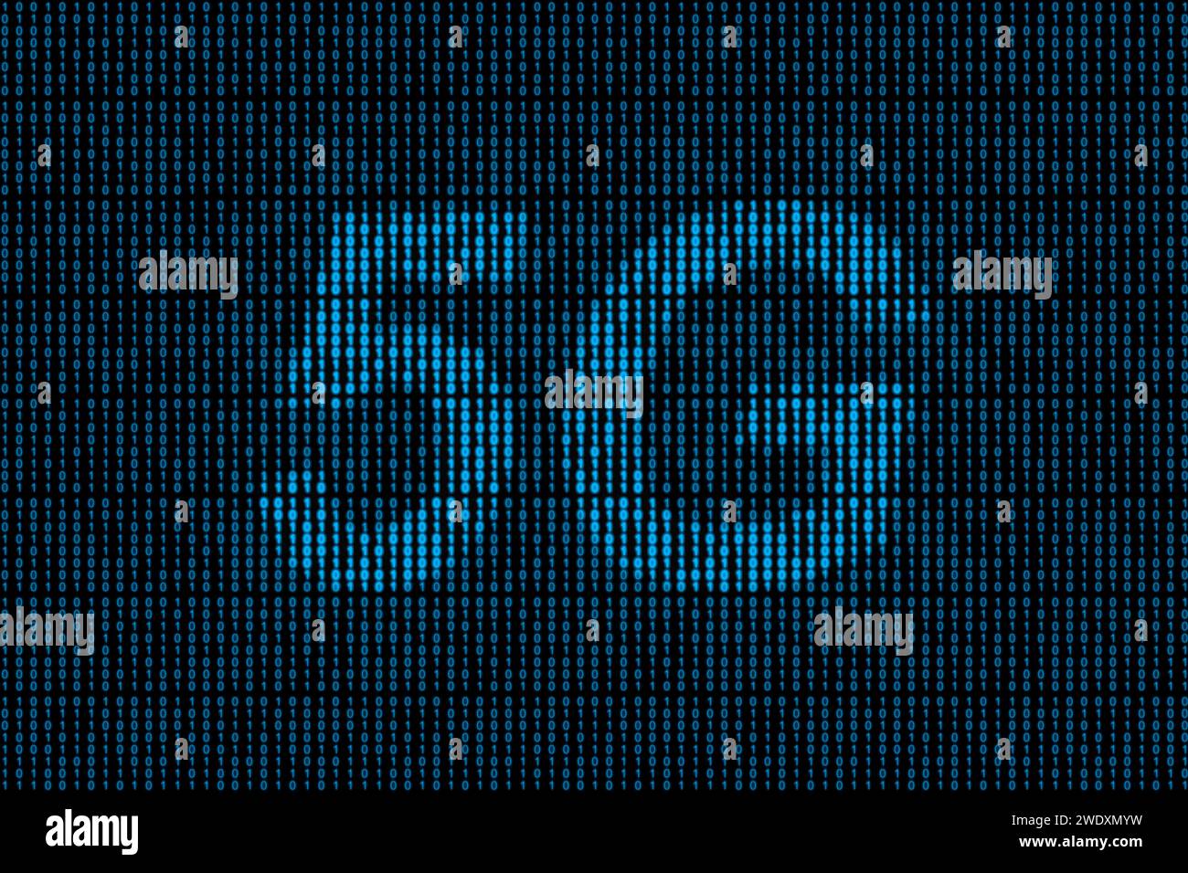 Subliminal message "5G" hidden in binary code Stock Photo - Alamy