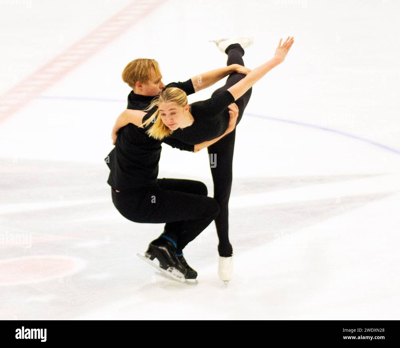Columbus, Ohio, United States. 22nd January, 2024. Naomi Williams and ...
