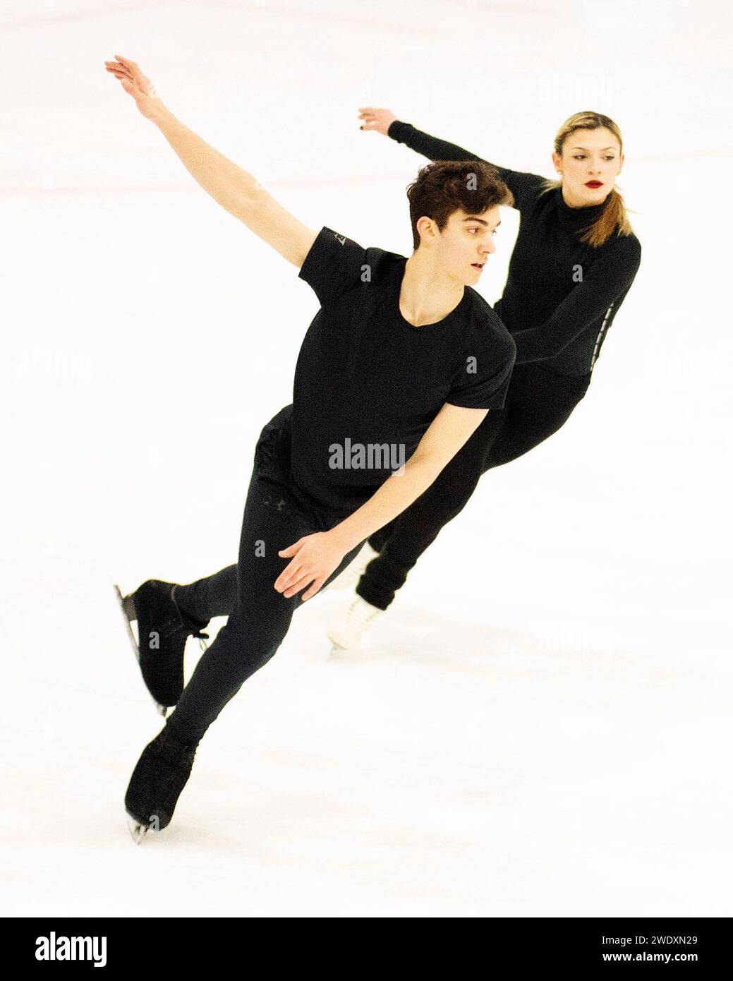 Columbus, Ohio, United States. 22nd January, 2024. Naomi Williams and ...