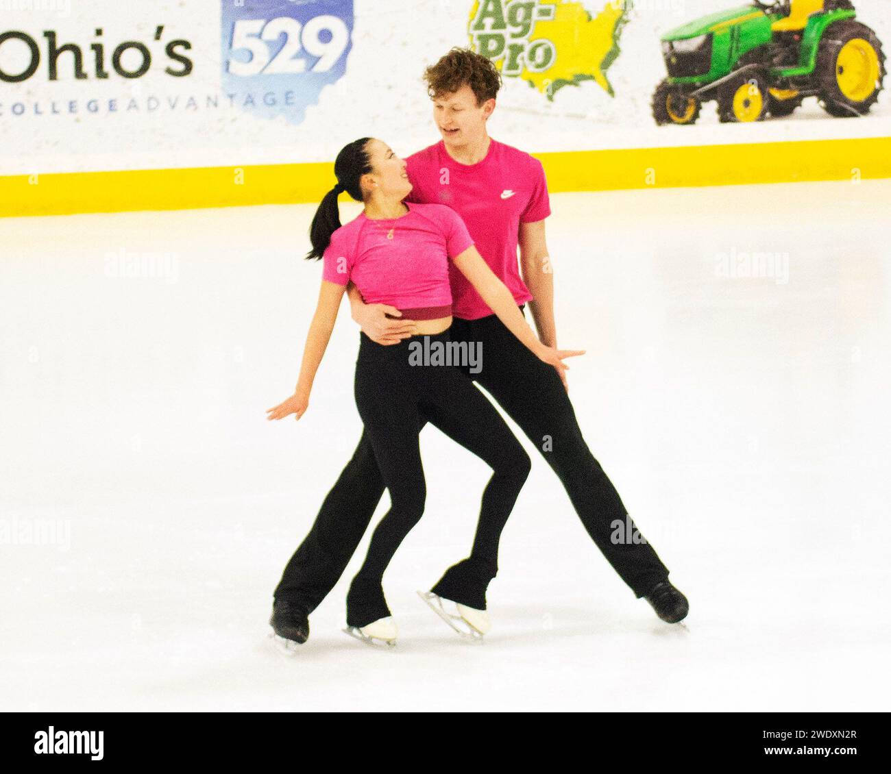 Columbus, Ohio, United States. 22nd January, 2024. Naomi Williams and ...