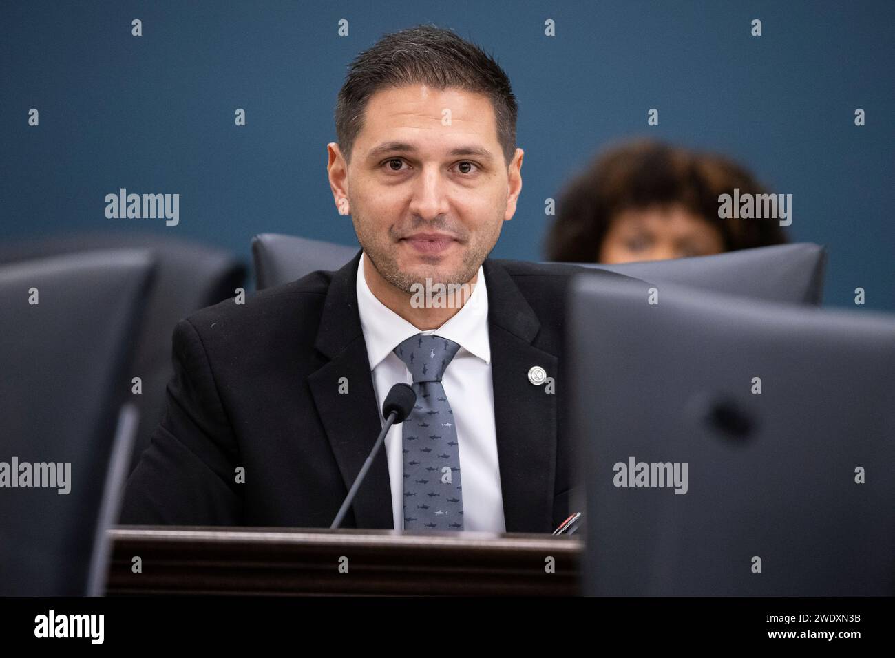 Florida State Sen. Danny Burgess is seen during a hearing at the ...