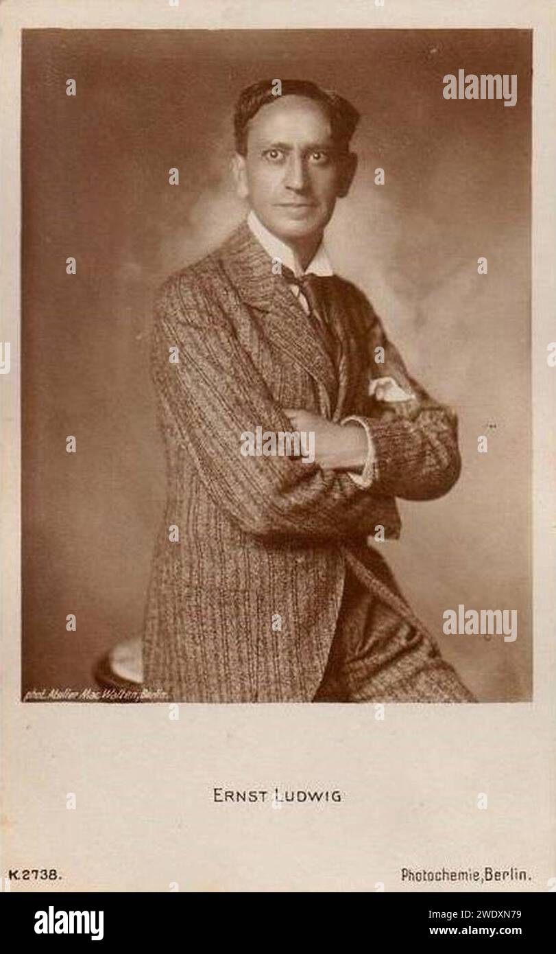 Actor Ernst Ludwig Stock Photo - Alamy
