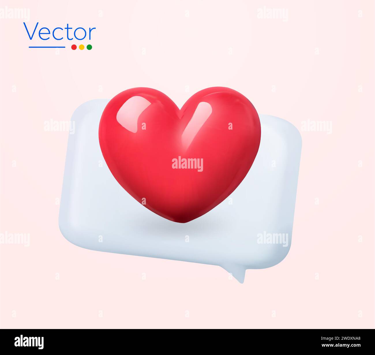 Chat notification bubble floating hi-res stock photography and images ...