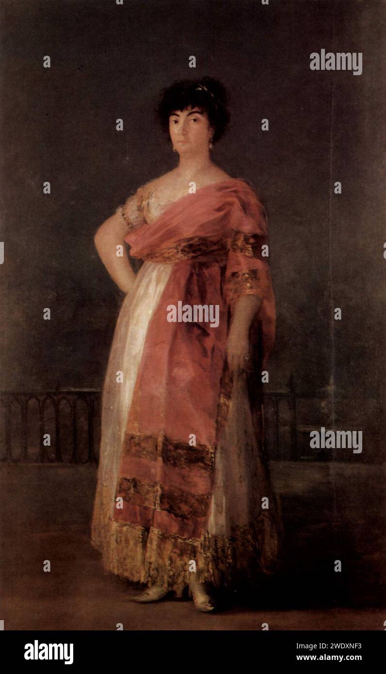 Actriz La Tirana (1792) por Goya Stock Photo - Alamy