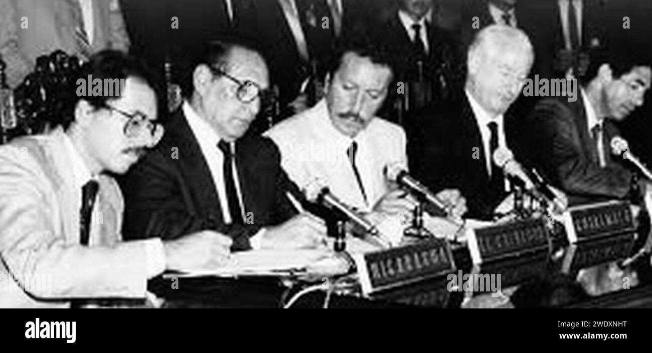 Acuerdos de Esquipulas II Stock Photo - Alamy