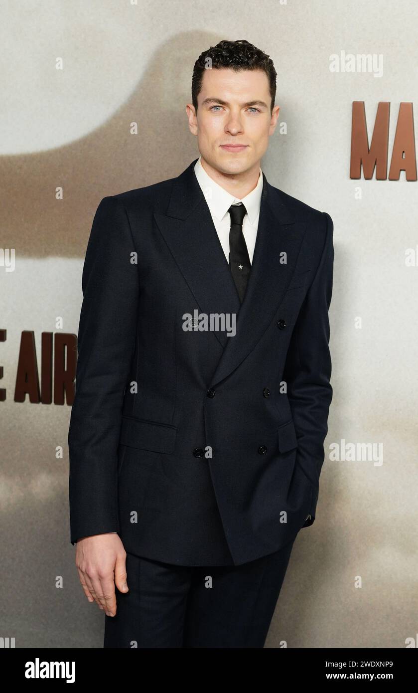 Nate Mann attends the UK premiere of Masters of the Air at the ...