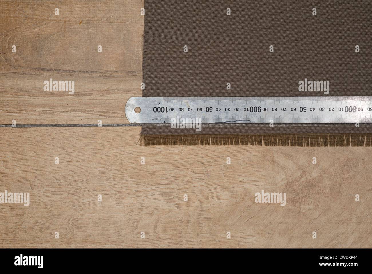 fabric marking hands ruler seamstress textile Stock Photo - Alamy