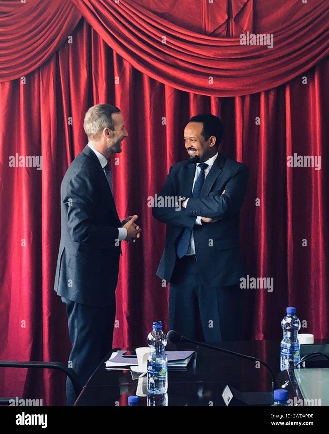 Adam Boehler and Ahmed Shide in Addis Ababa - 2019 Stock Photo - Alamy