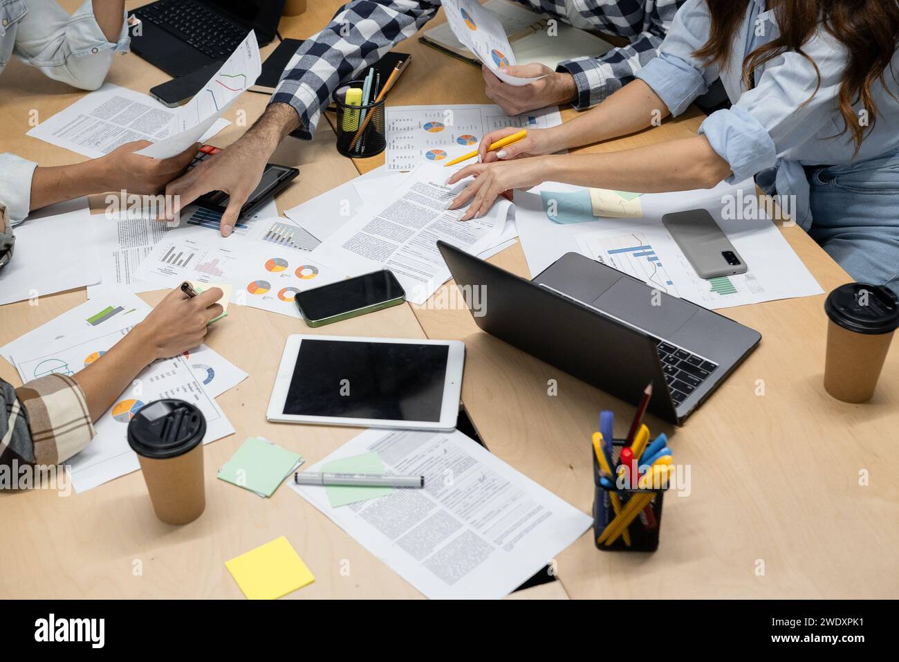 Networking and collaboration in a creative workplace Stock Photo - Alamy